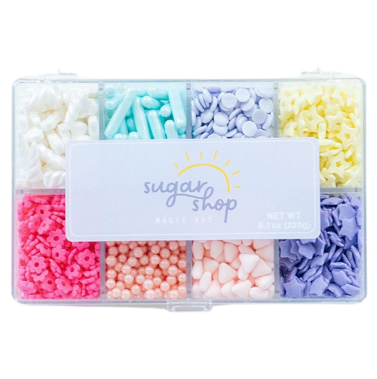 Amazon.com: Sugar Shop 8 Mix Assorted Magic Sprinkles for Decorating ...
