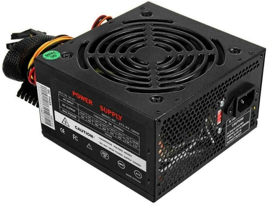 1000W Power Supply Computer Gaming PSU PFC ATX 24 Pin SATA for Intel ...
