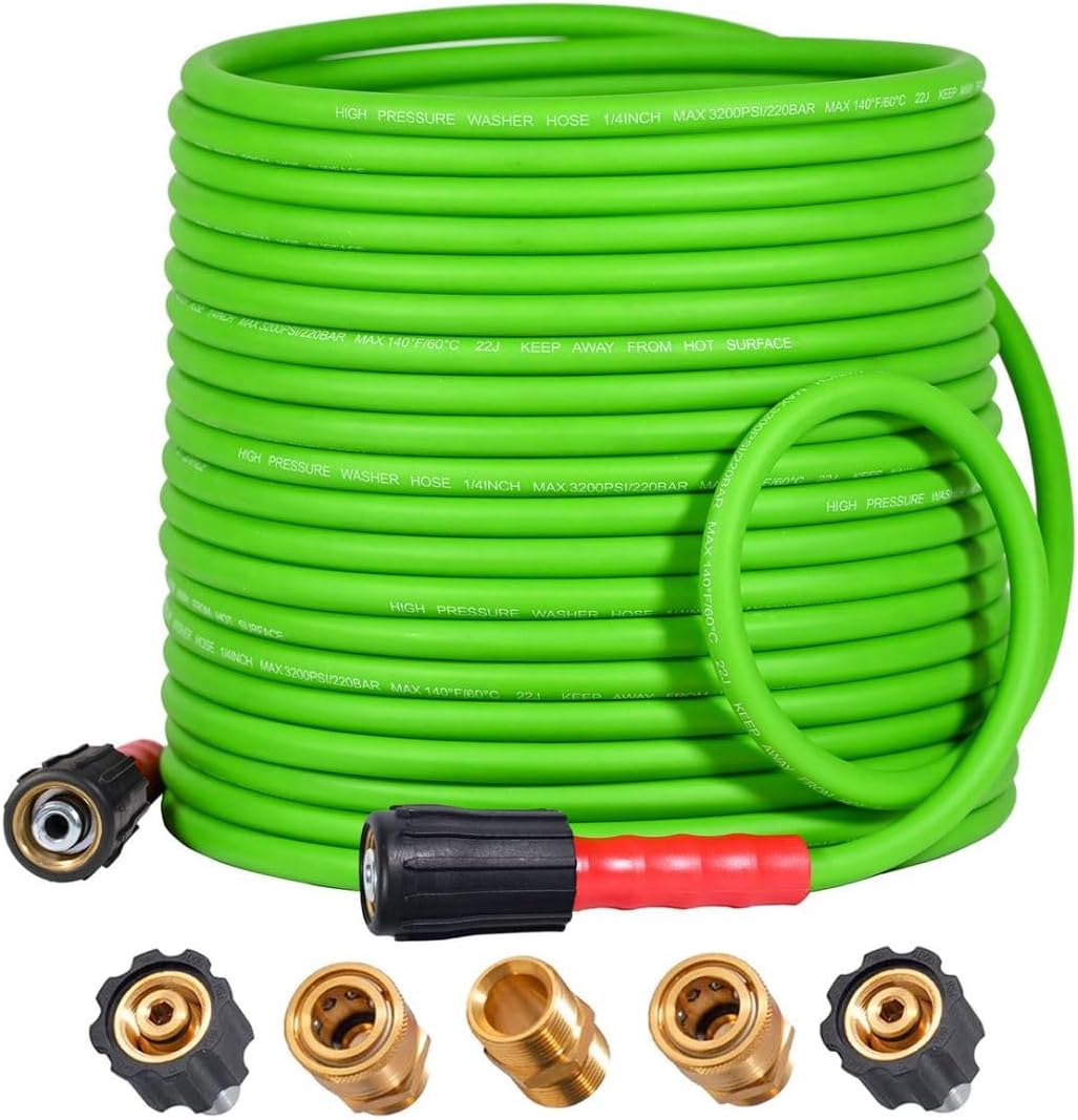 Amazon.com : YAMATIC Super Flexible Pressure Washer Hose 75FT for Power ...