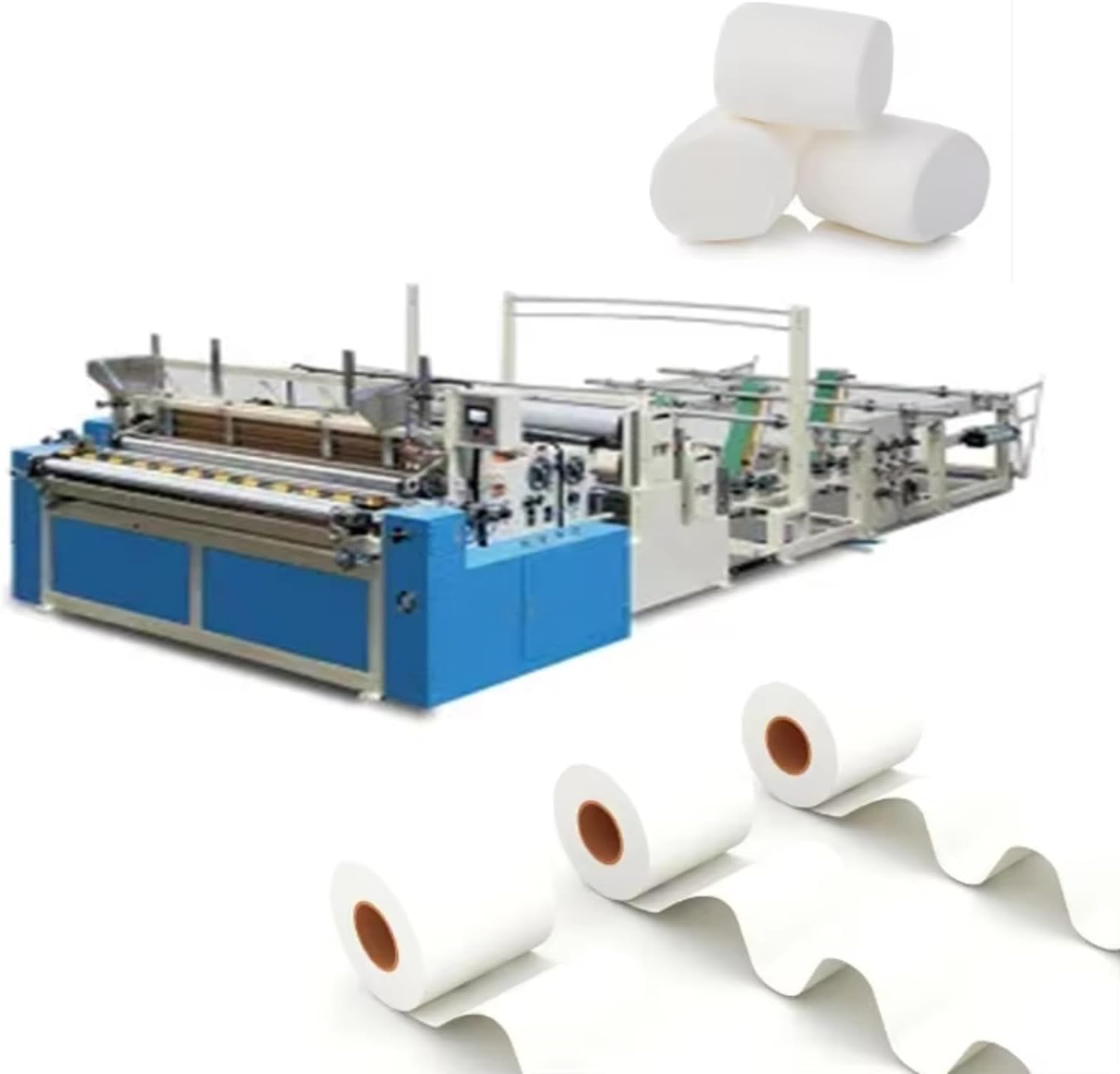 Amazon.com: Toilet Tissue Making Machine Paper Factory Mill Automatic ...