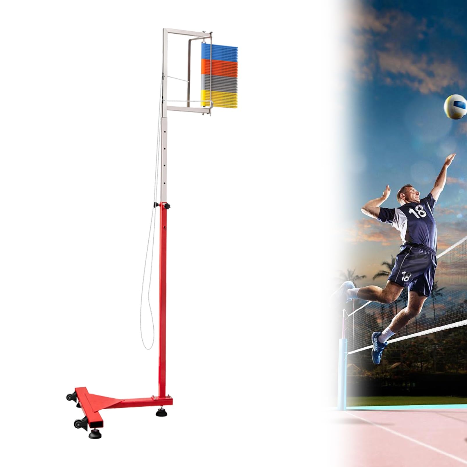 Amazon.com : KYZTMHC Vertical Jump Tester with Wheels Freestanding ...