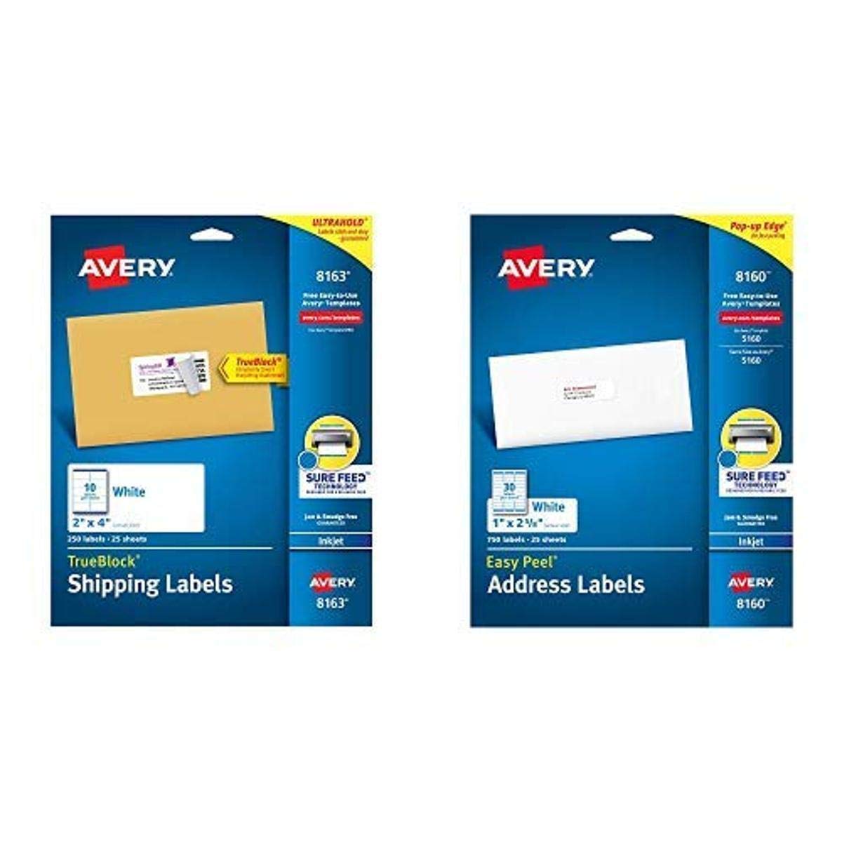Amazon.com : Avery Shipping Address Labels, Inkjet Printers, 250 Labels ...