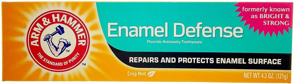 Amazon.com : ARM & HAMMER Enamel Defense Toothpaste, Crisp Mint 4.3 oz ...