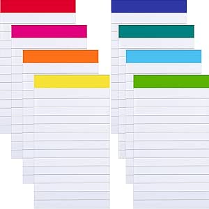 Amazon.com : Tenceur 8 Pack Small Note Pads 4 x 6 Inch College Ruled ...