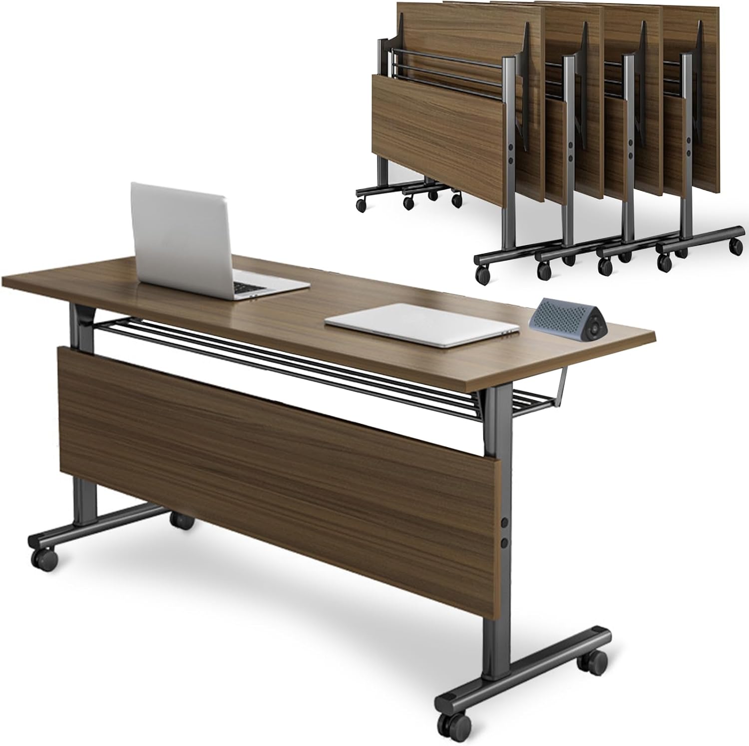 Amazon.com: Folding Conference Table 2-10 People,Mobile Conference Room ...