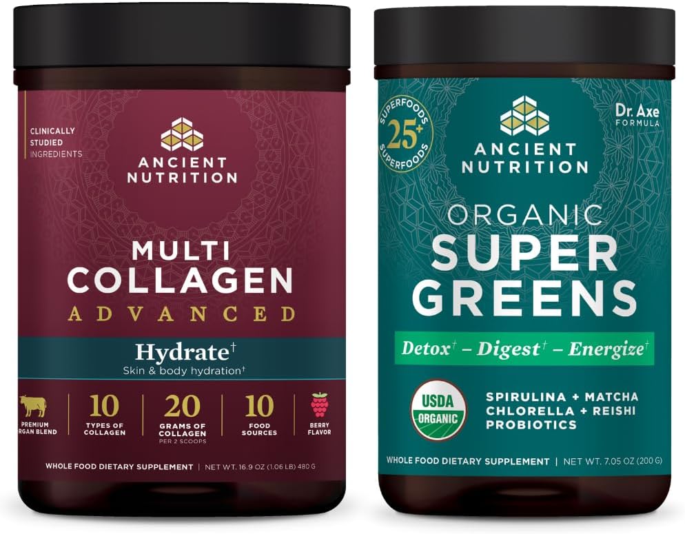 Amazon.com: Ancient Nutrition Multi Collagen Advanced Powder Hydrate ...