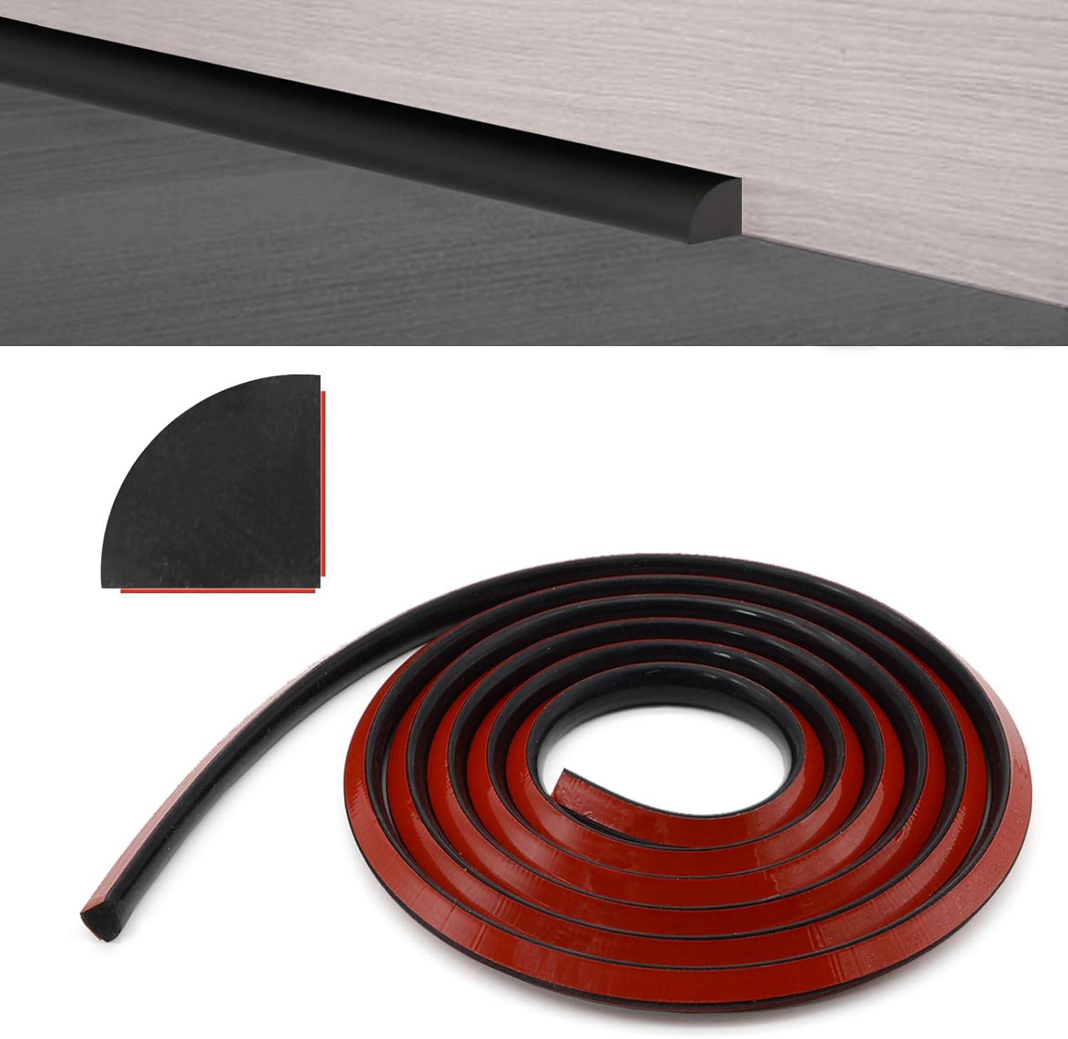 Amazon.com: Silicone Flexible Quarter Round Molding, Self Adhesive Peel ...