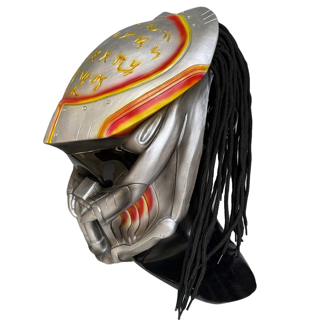 Predator Mask Cosplay Alien vs. Predator Replica Helmet Dreads Soldiers ...
