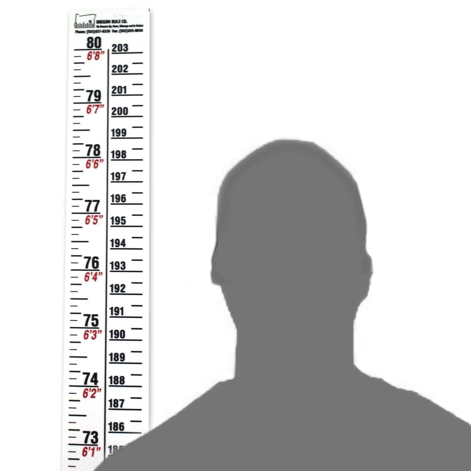 Buy Height Rule Fractional Metric 80 Inch 203 Centimeter Long Buy Height Rule Fractional Metric 80 Inch 203 Centimeter Long