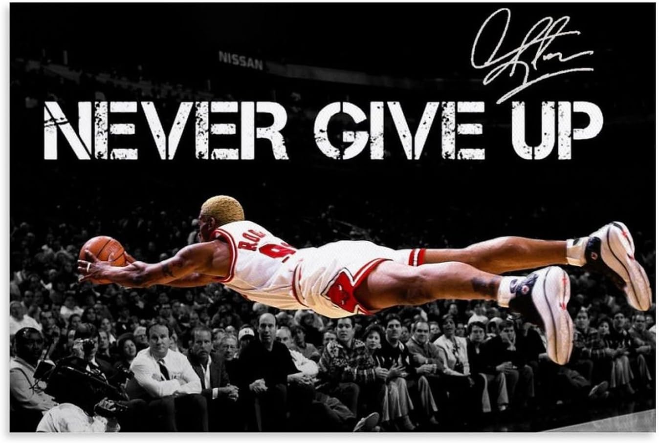 Amazon.com: Basketball Player Dennis Rodman Classic Moments Poster ...