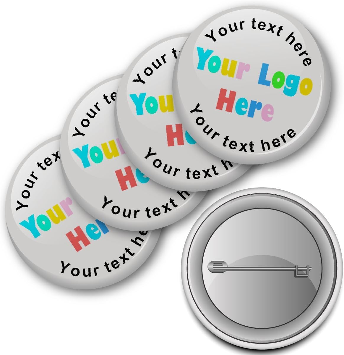 16 x Fully Personalised Badge 38mm (Pack of 16 Pin Badges - 38mm ...