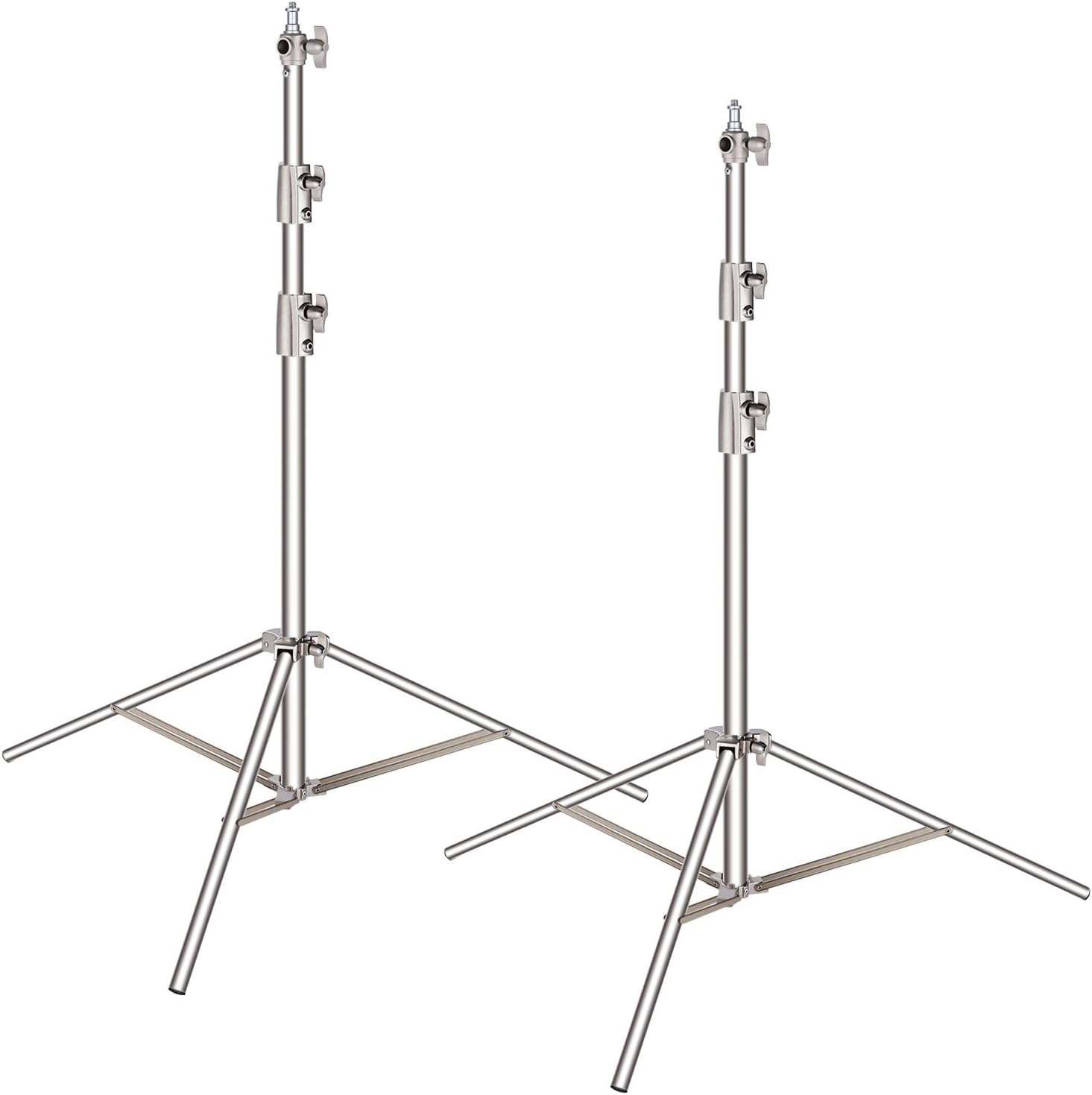 Amazon.com : NEEWER 2PCS Light Stand Kit, 79"/200cm Stainless Steel ...
