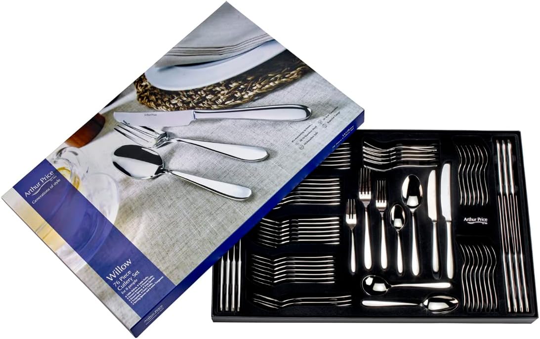 Arthur Price Classic Kings 24 Piece Cutlery Gift Box Set : Amazon.co.uk ...