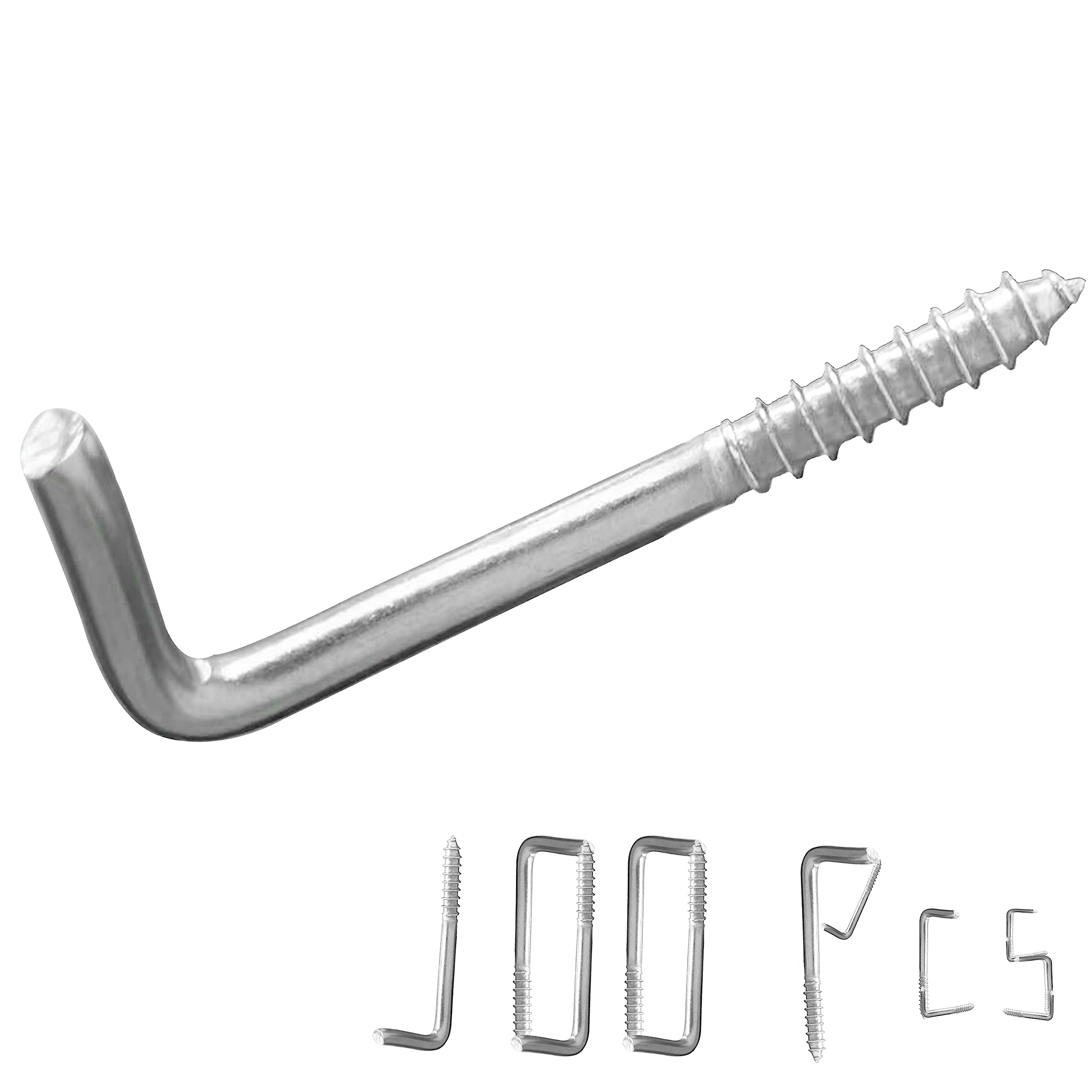 Amazon.com: soimuk 304 Stainless Steel 3/4 in Screw-in Hooks 100 Pcs,7 ...