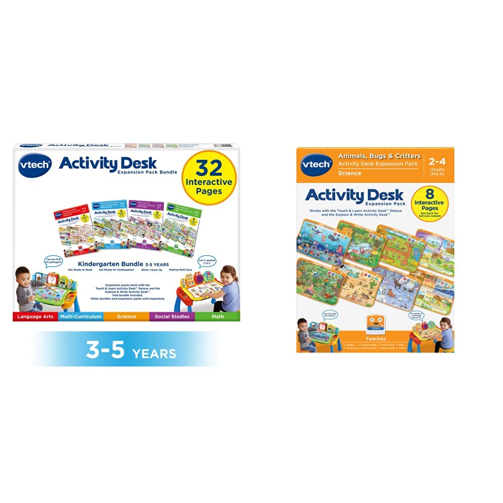 Vtech Touch And Learn Activity Desk Expansion Pack Bundle | canoeracing ...