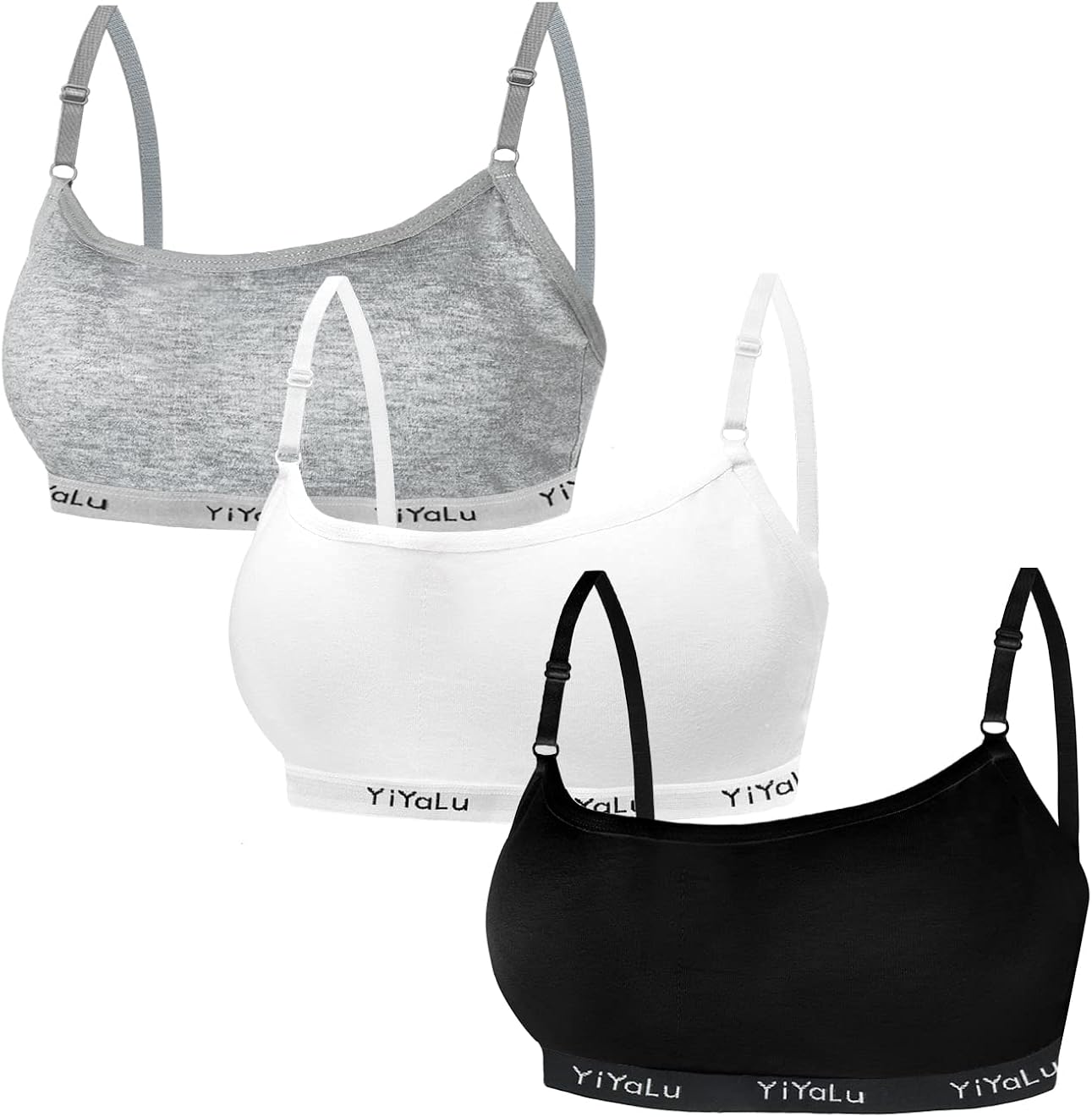 Bysion Lot de 3 Soutien-Gorge d'entraînement sans Couture pour Filles ...