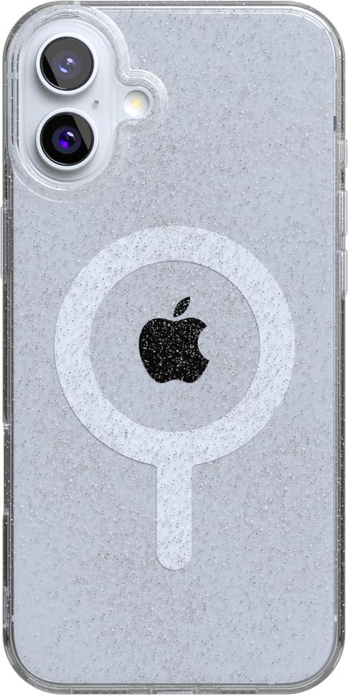 Amazon.com: Casely iPhone 16 Case | Glitter Clear Skies | Clear Shimmer ...