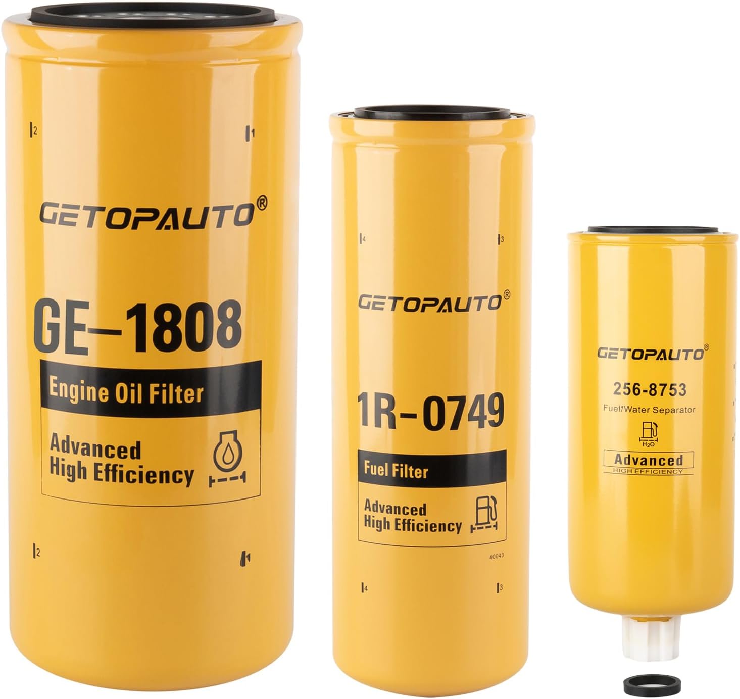 Amazon.com: GETOPAUTO 1R-1808 1R-0749 256-8753 Oil Fuel Water Separator ...