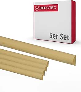 Gedotec Half-Round Stick - Wooden Planks for Building and Crafting Made ...