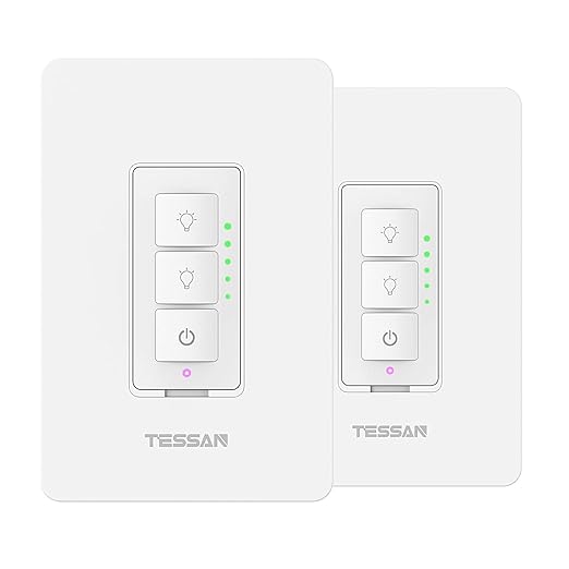 2 Pack Smart Dimmer Switch for Dimmable LED Lights, WiFi Light Switch ...