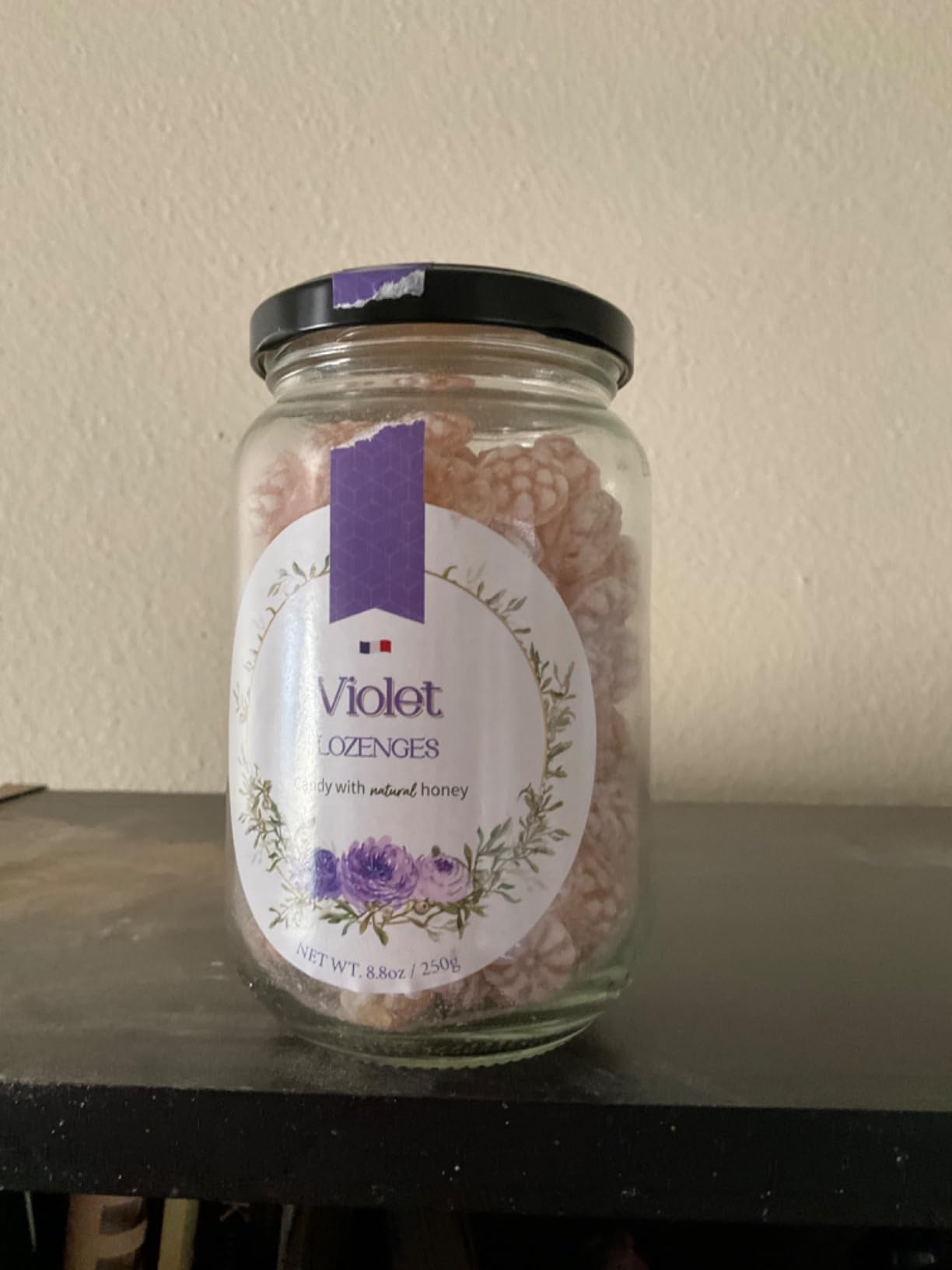 Amazon.com : Gourmanity Violet Flavor Honey Lozenges Made with Real ...