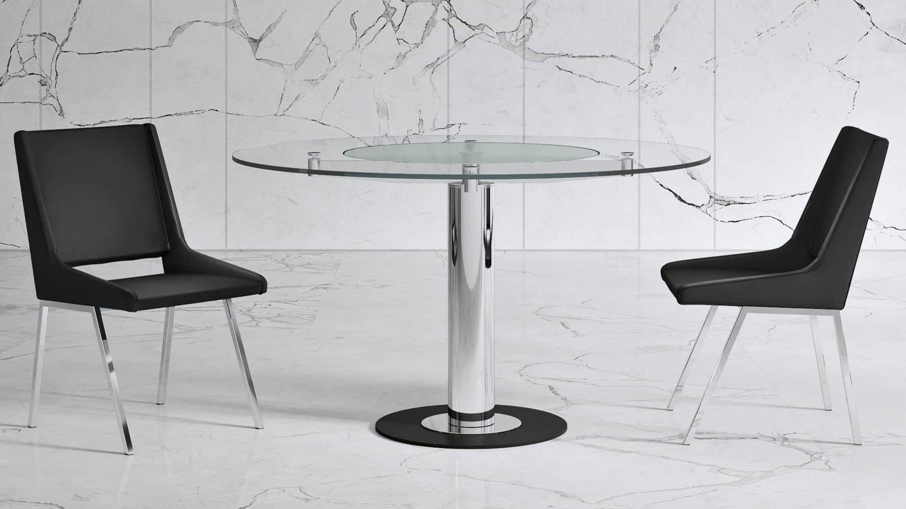 Amazon.com: TOV Furniture Terzo Modern Marble Round Side Table with ...