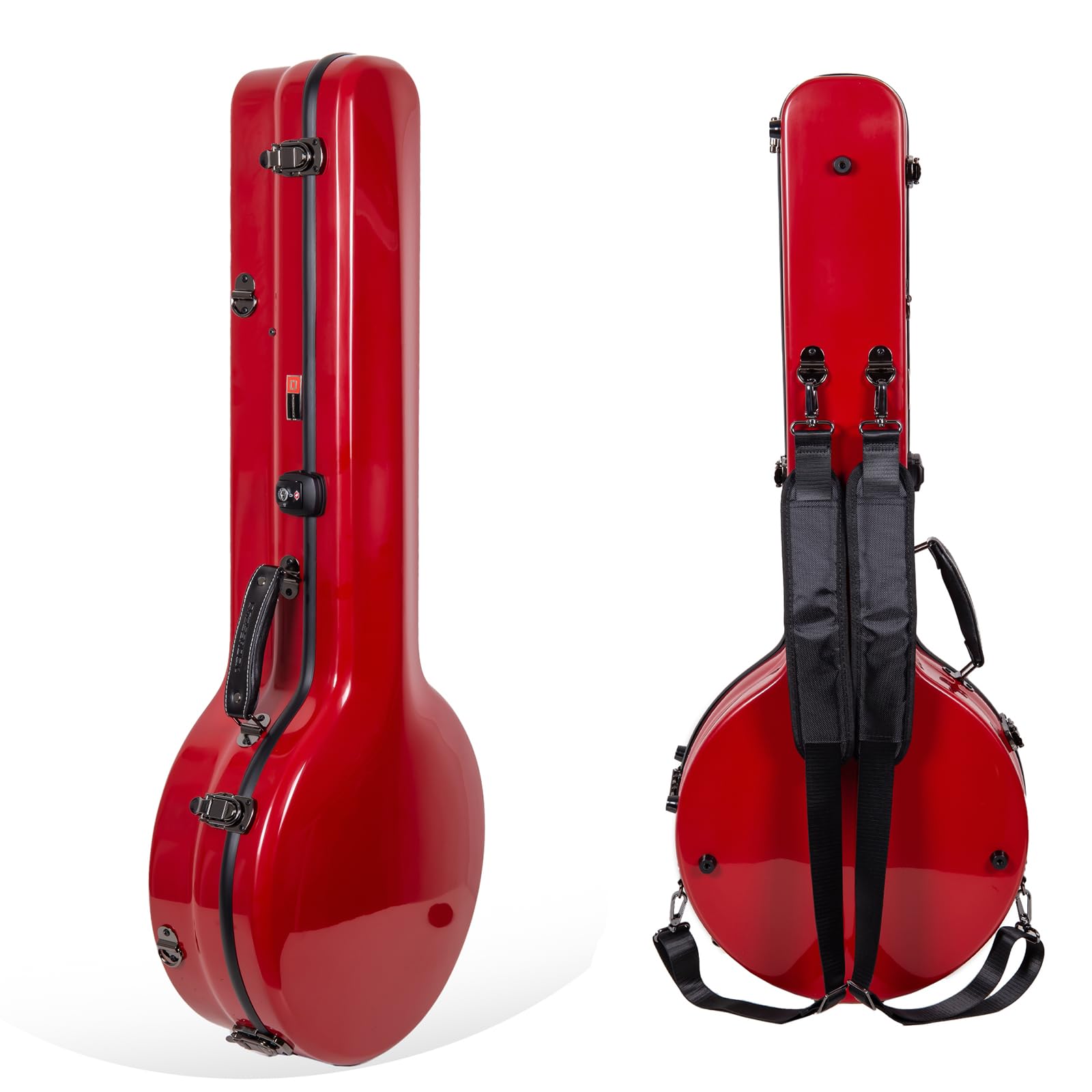 Amazon.com: Crossrock Fiberglass Banjo Case-Fits 5-String Resonator ...