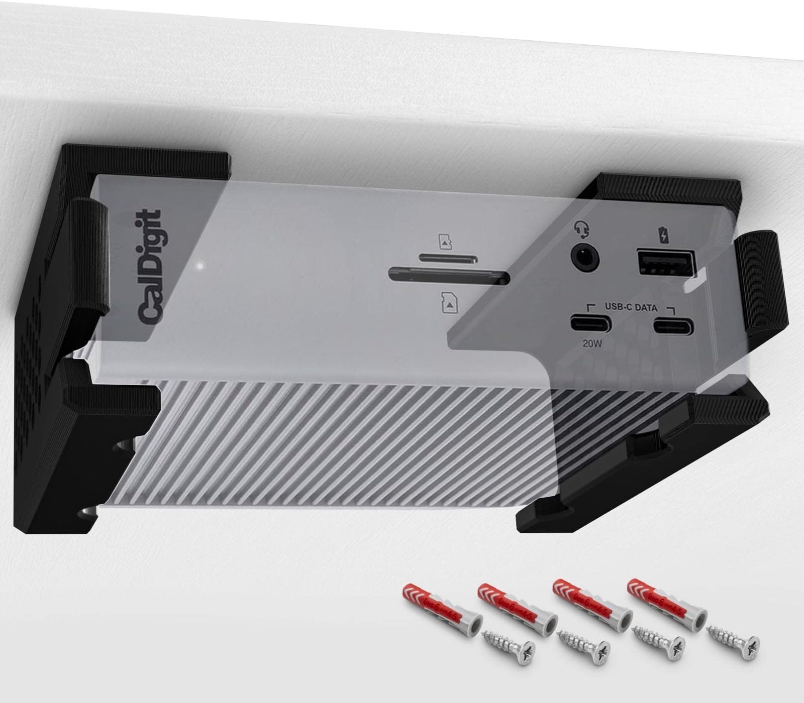 Amazon.co.jp: MOBILEFOX シンク下ドッキングステーション ウォールマウント CalDigit TS4 ...