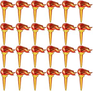 Amazon.com: Tofficu 100Pcs Torch Prop, 18 Inches Fun Inflates Torch ...