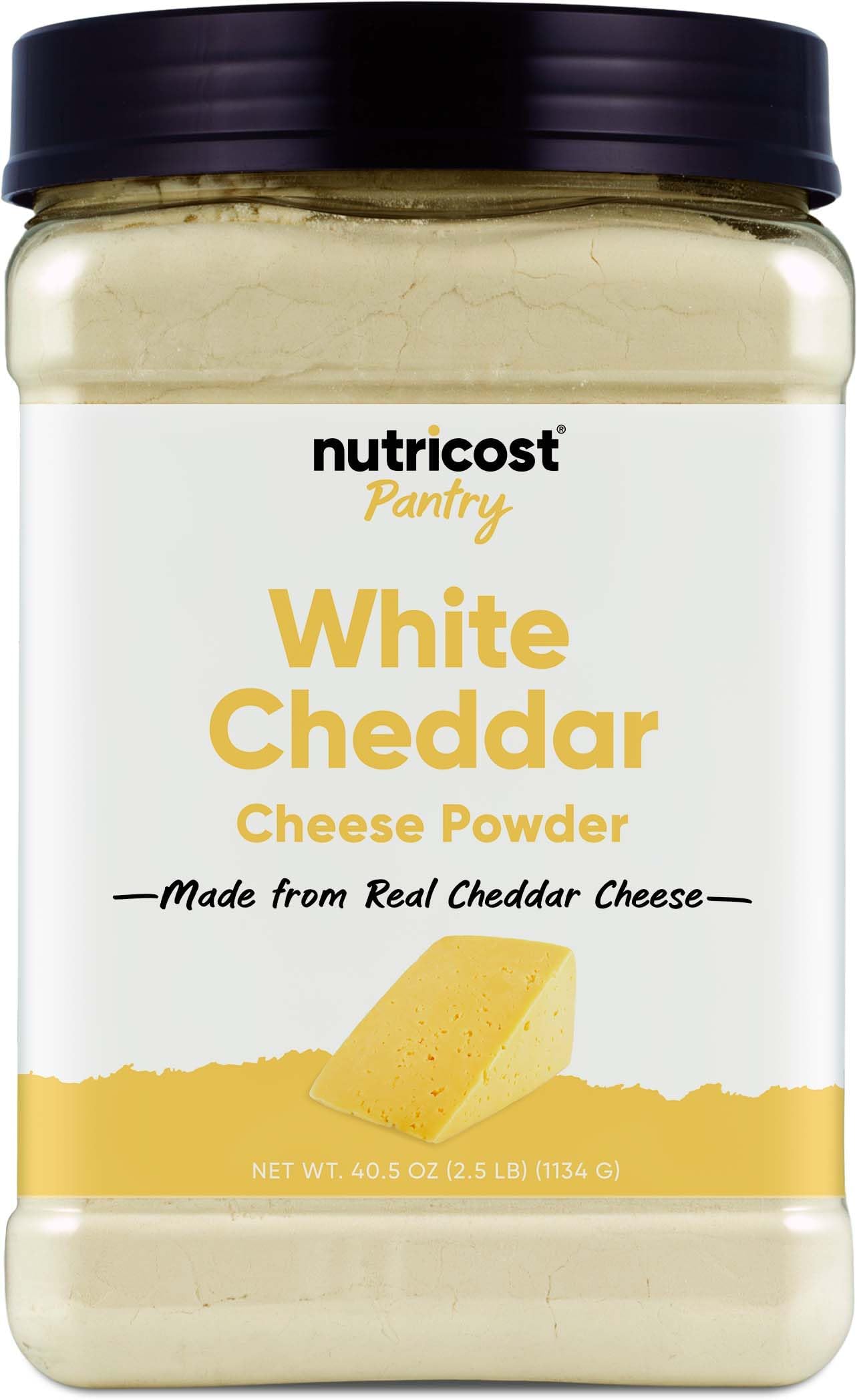 Amazon.com: Nutricost Pantry White Cheddar Cheese Powder (2.5 Pounds ...