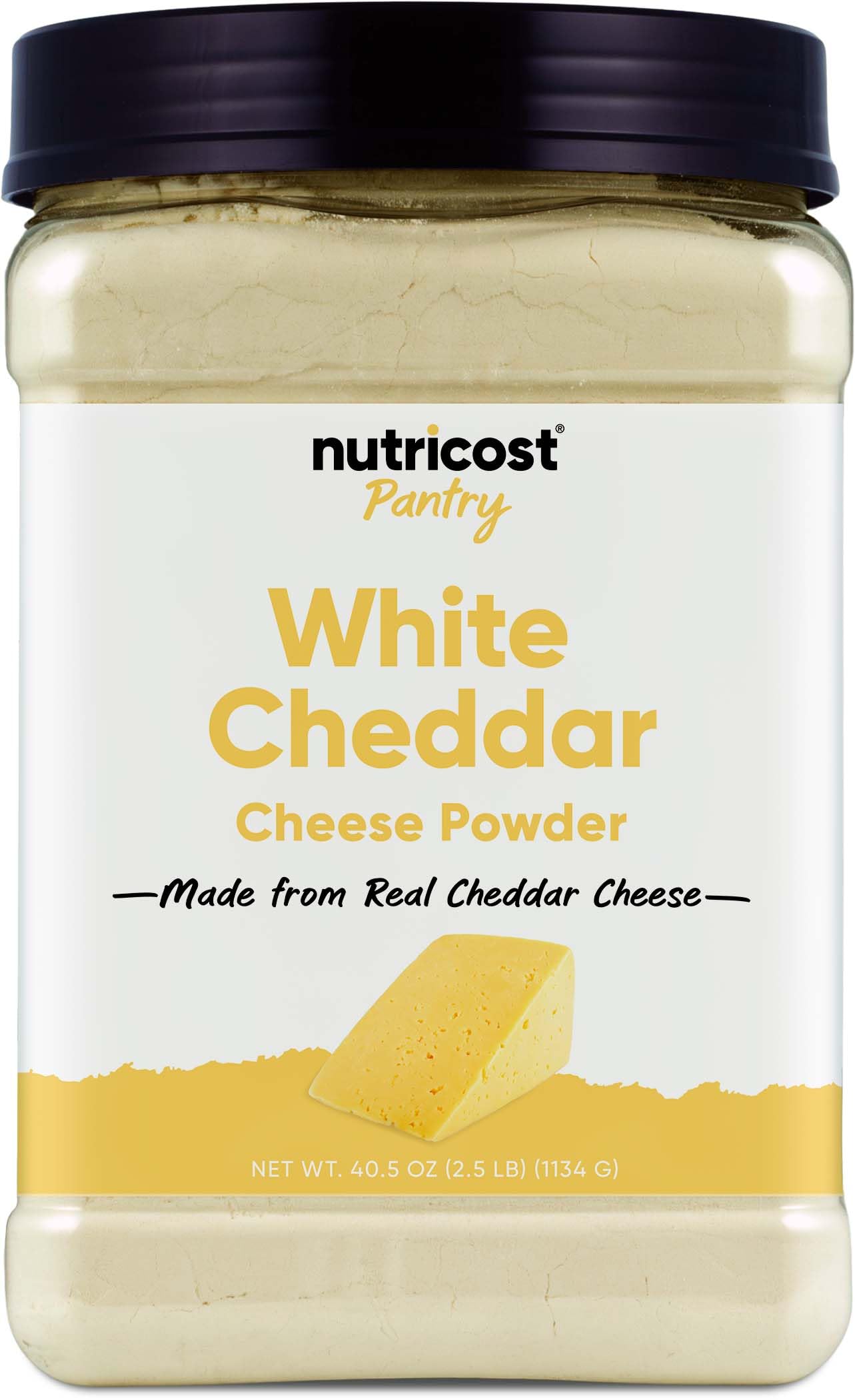 Amazon.com: Nutricost Pantry White Cheddar Cheese Powder (2.5 Pounds ...