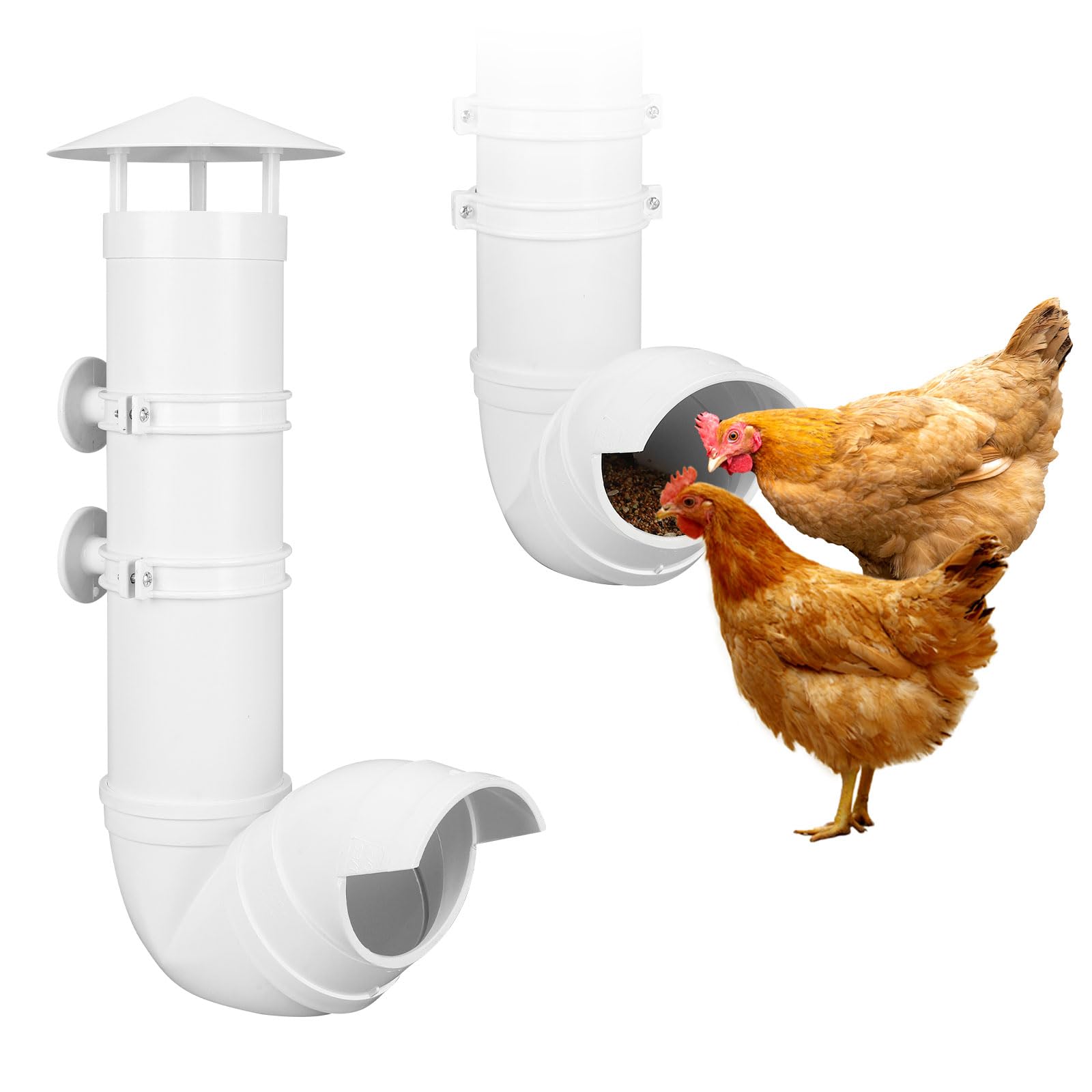 Snapklik.com : Automatic Chicken Feeder, 7 Lbs Capacity, Heavy Duty PVC ...