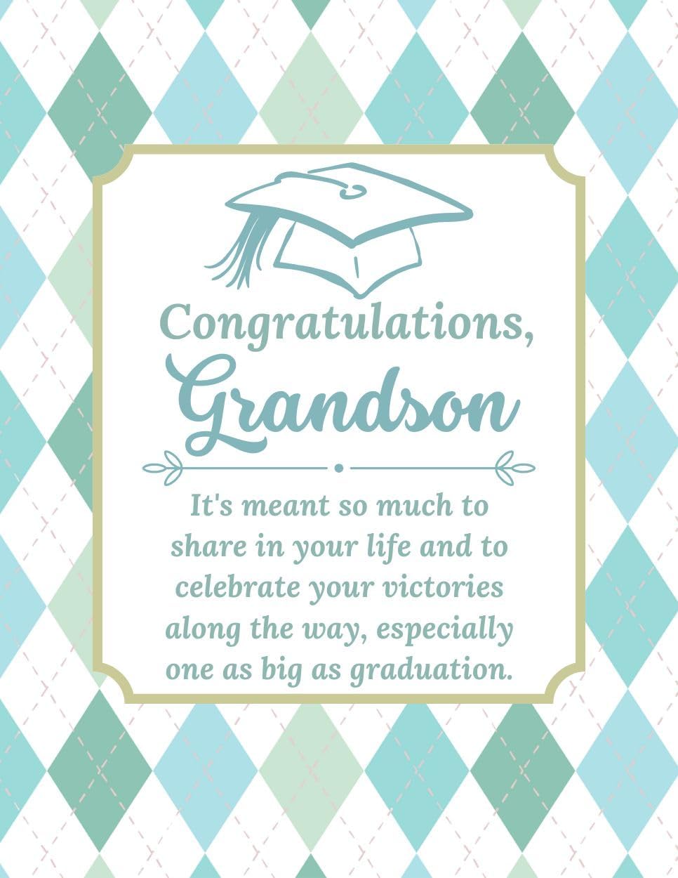 Congratulations Grandson Graduation Greeting Card - Celebrate All You ...