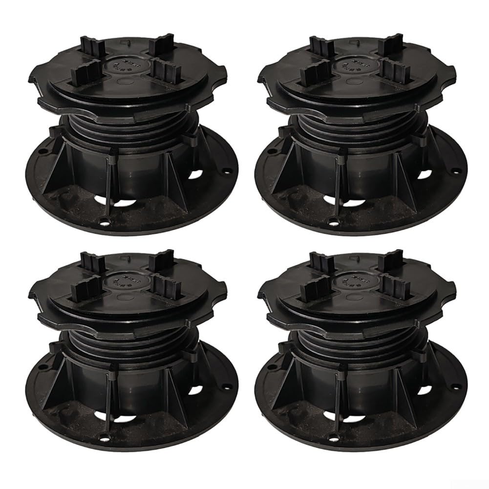4Pcs Height Adjustable Decking Support Pedestal Set, Adjustable Decking ...