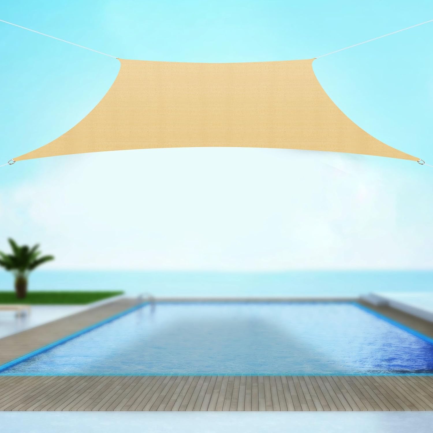 Amazon.com : Sun Shade Sails Canopy, Rectangle Outdoor Shade Canopy ...