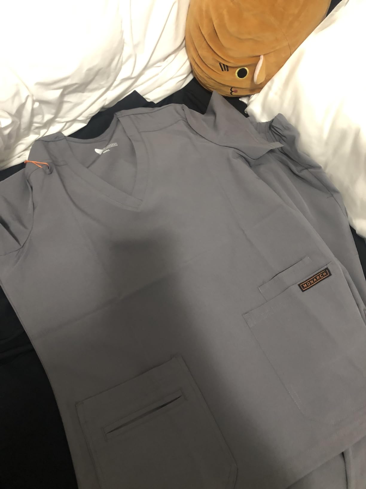 Amazon.com: Monarch Uniforms Scrub Sets in Regular and Petite Stretchy ...
