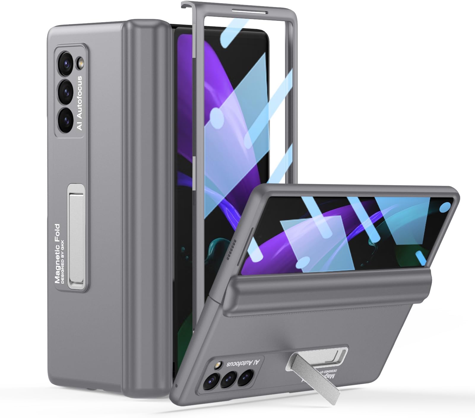 Amazon.com: Samsung Galaxy Z Fold 2 5G Aramid Standing Case - Black ...