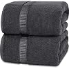 Amazon.com: Utopia Towels Luxurious Jumbo Bath Sheet 2 Piece, 600 GSM ...