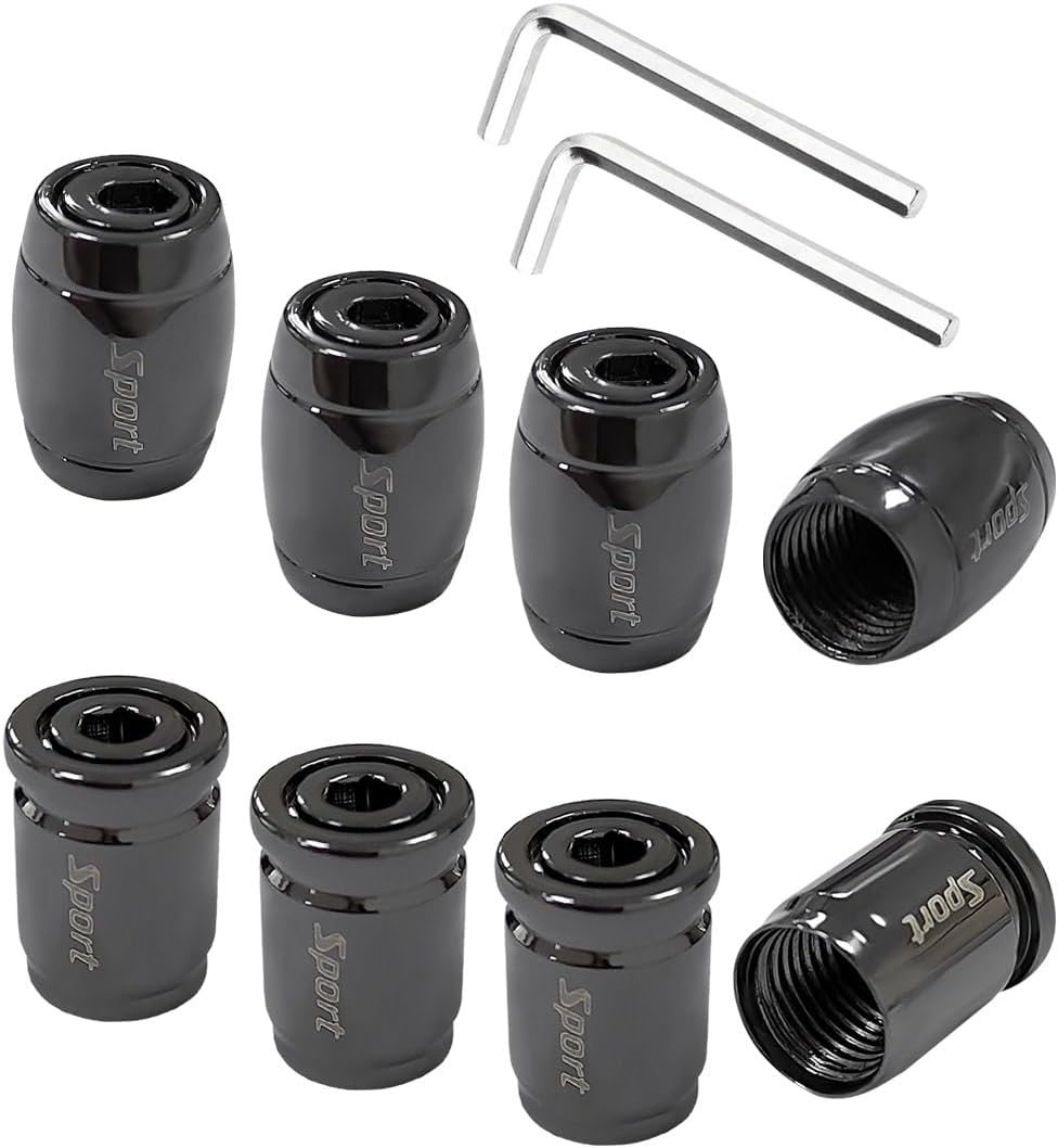 Amazon.com: povtii 8 PCS Locking Car Tire Valve Stems Caps, Anti-Theft ...