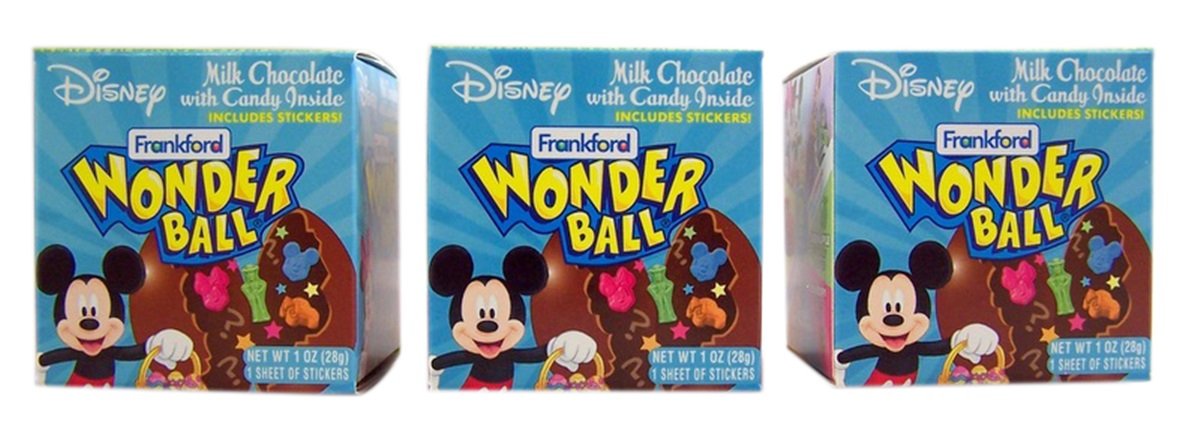 Amazon.com : Disney Character Milk Chocolate Wonderball Surprise Egg ...