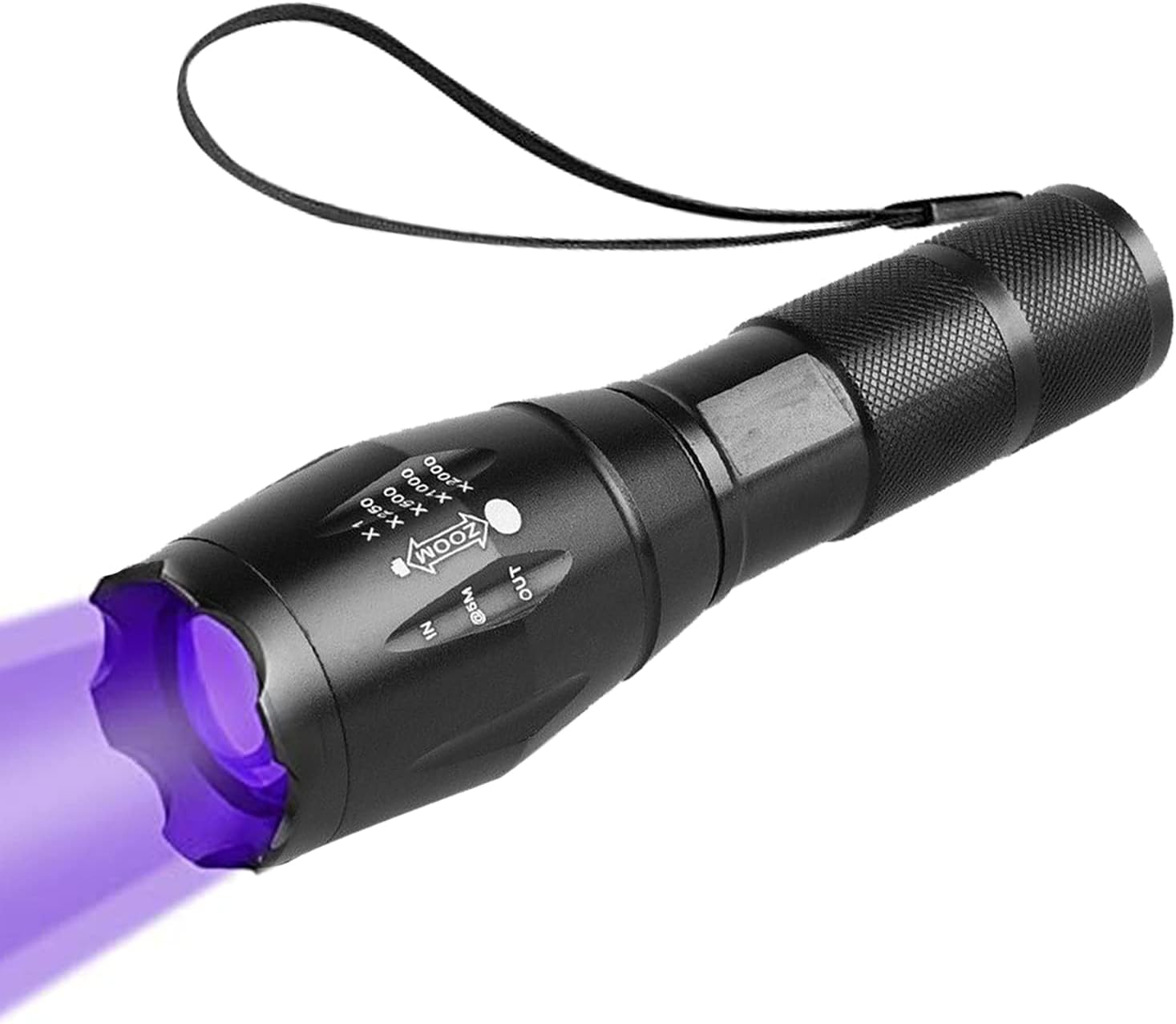 LED UV Flashlight, UV Torch 2-in-1 Black Light High Lumens Highlight ...