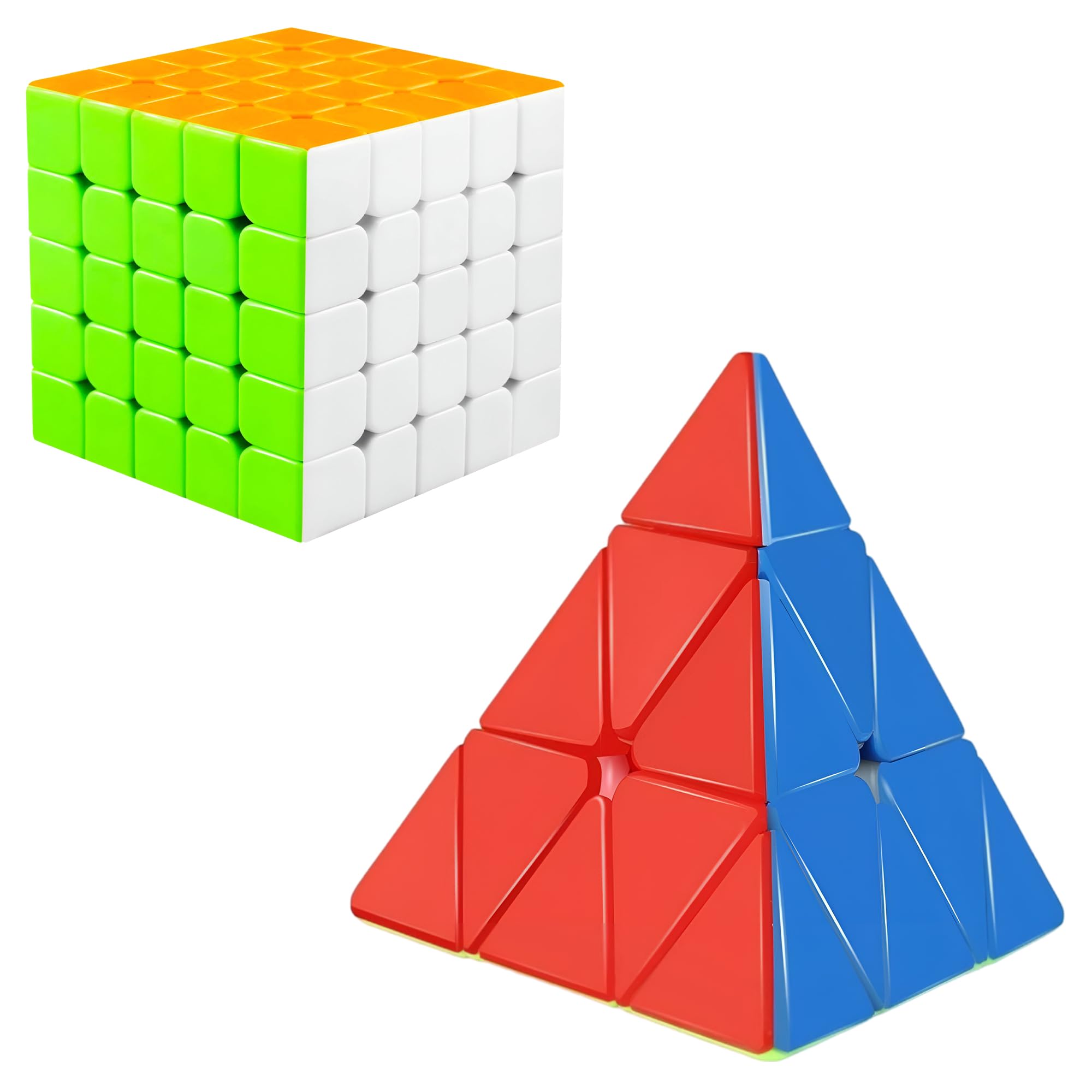AZEENA Magic Magnetic High Speed Stickerless Rubik Combo Set of 5x5 and ...