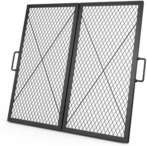 Amazon.com : Onlyfire Foldable X-Marks Fire Pit Cooking Grate, Outdoor ...