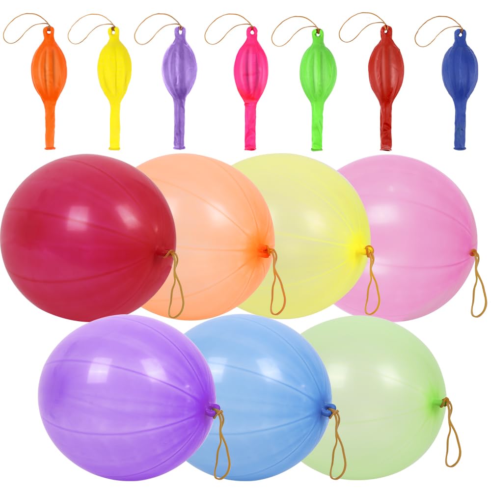 Snapklik.com : RUBFAC 30Pcs Punch Balloons Neon Punching Balloon Heavy ...