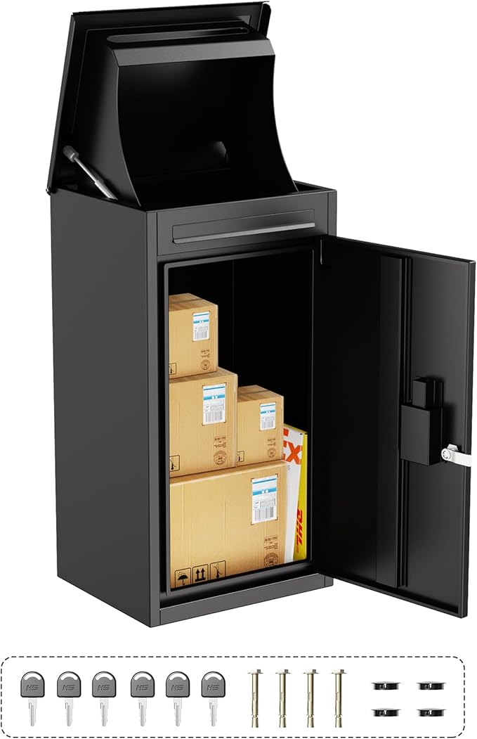Amazon.com: Merapi Parcel Drop Boxes for Outside, 16" x 13.27" x 29.84 ...