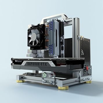 Amazon.com: DIY Open Frame PC Chassis, Aluminum Computer Case, Supports ...