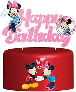 Amazon.com: Cartoon Cupcake Toppers, Happy Birthday Cupcake Toppers for ...