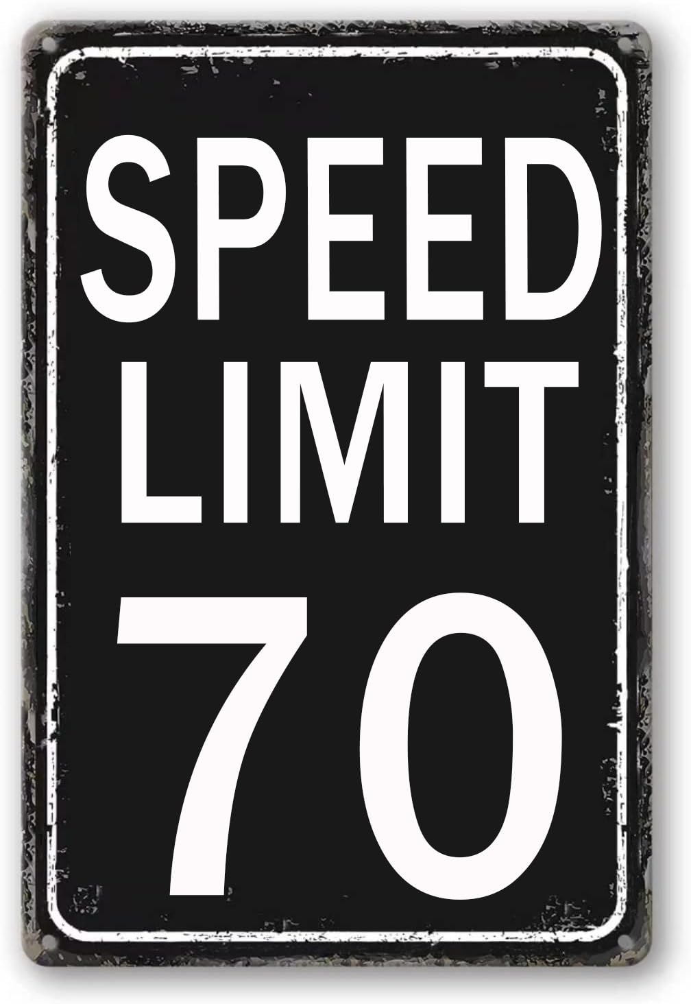 Speed Limit Sign Funny Metal Tin Signs Speed Limit 70 Sign Vintage ...