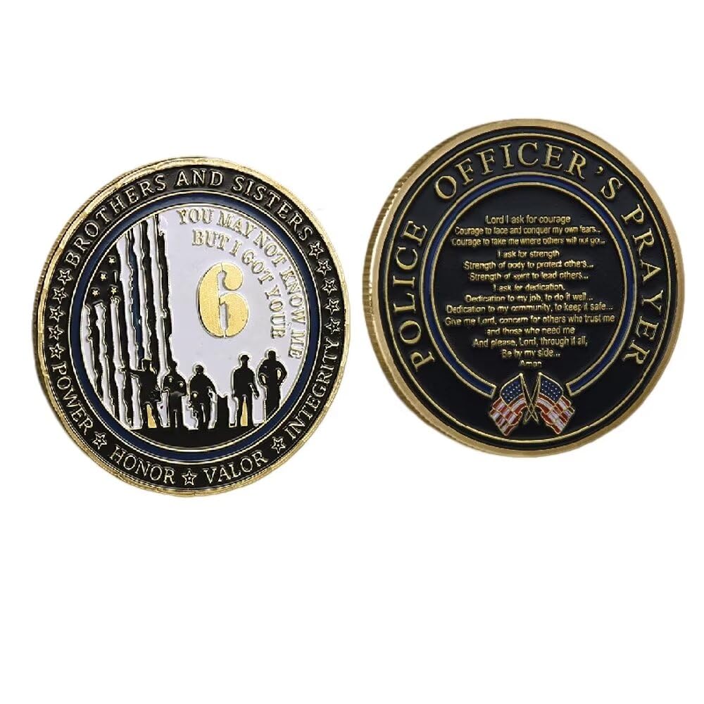 Amazon.com: Police Officer Prayer Coin St. Michael Coin Law Enforcement ...