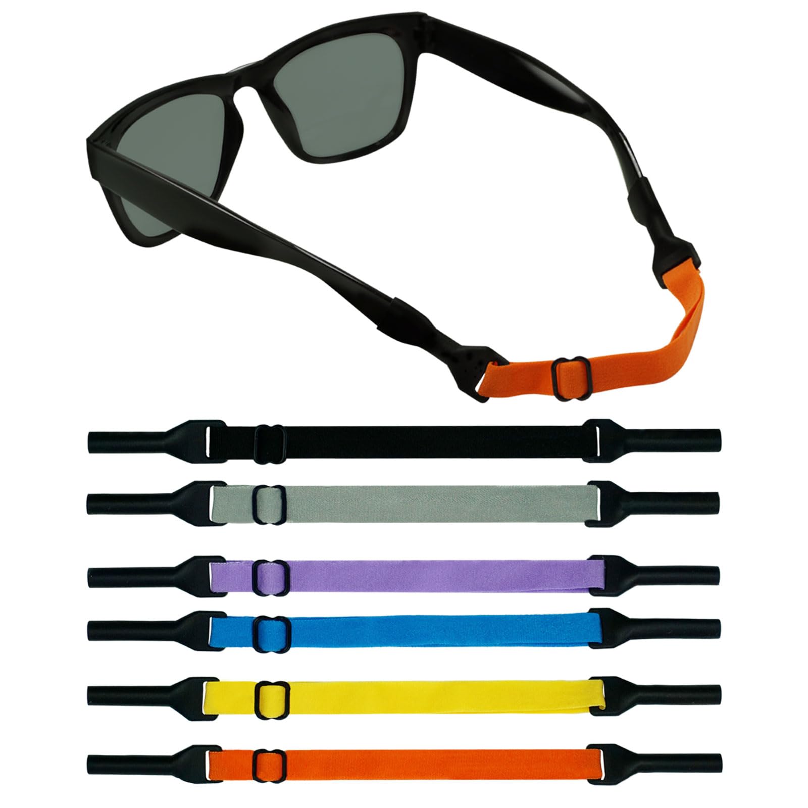 XWCHASA 6 Pcs Glasses Strap for Adult Kids, Multi-color Adjustable ...